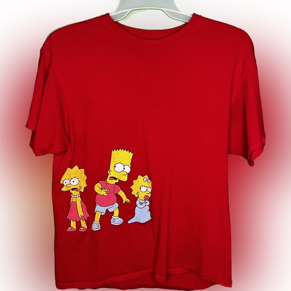 The Simpsons | Shirts | The Simpsons Red Short Sleeve Large Shirt ...